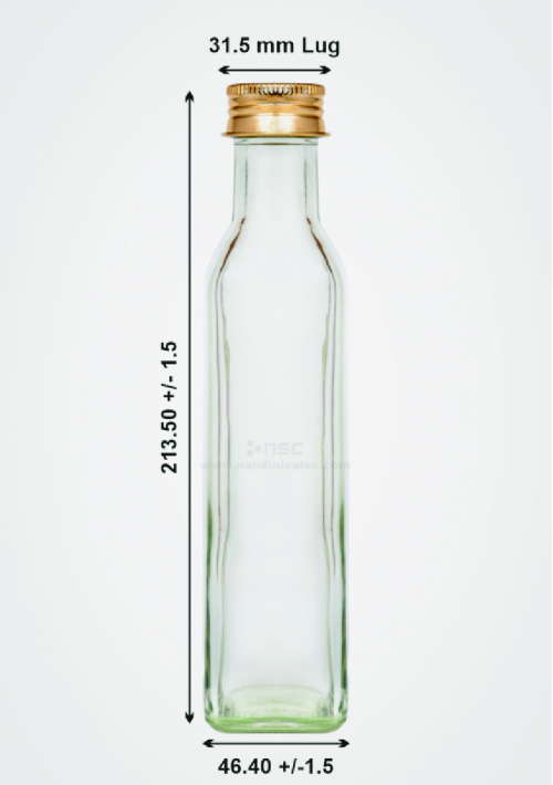 250ml marasca Glass Bottle – Nandini Sales Corporation
